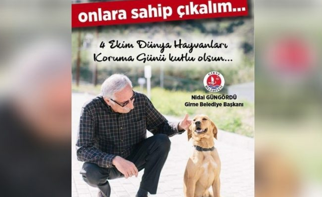 Güngördü, 4 Ekim Dünya Hayvan Hakları Koruma Günü dolayısıyla bir mesaj ... Güngördü, 4 Ekim Dünya Hayvan Hakları Koruma Günü dolayısıyla bir mesaj ...