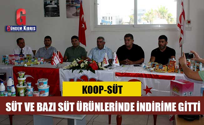 Koop-Süt, süt ve süt ürünlerinde indirime gitti - Gündem Kıbrıs ...