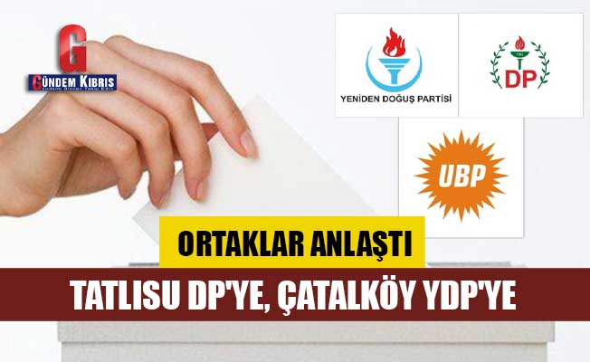 Ortaklar anlaştı.. Tatlısu DP'ye, Çatalköy YDP'ye - Gündem Kıbrıs ...